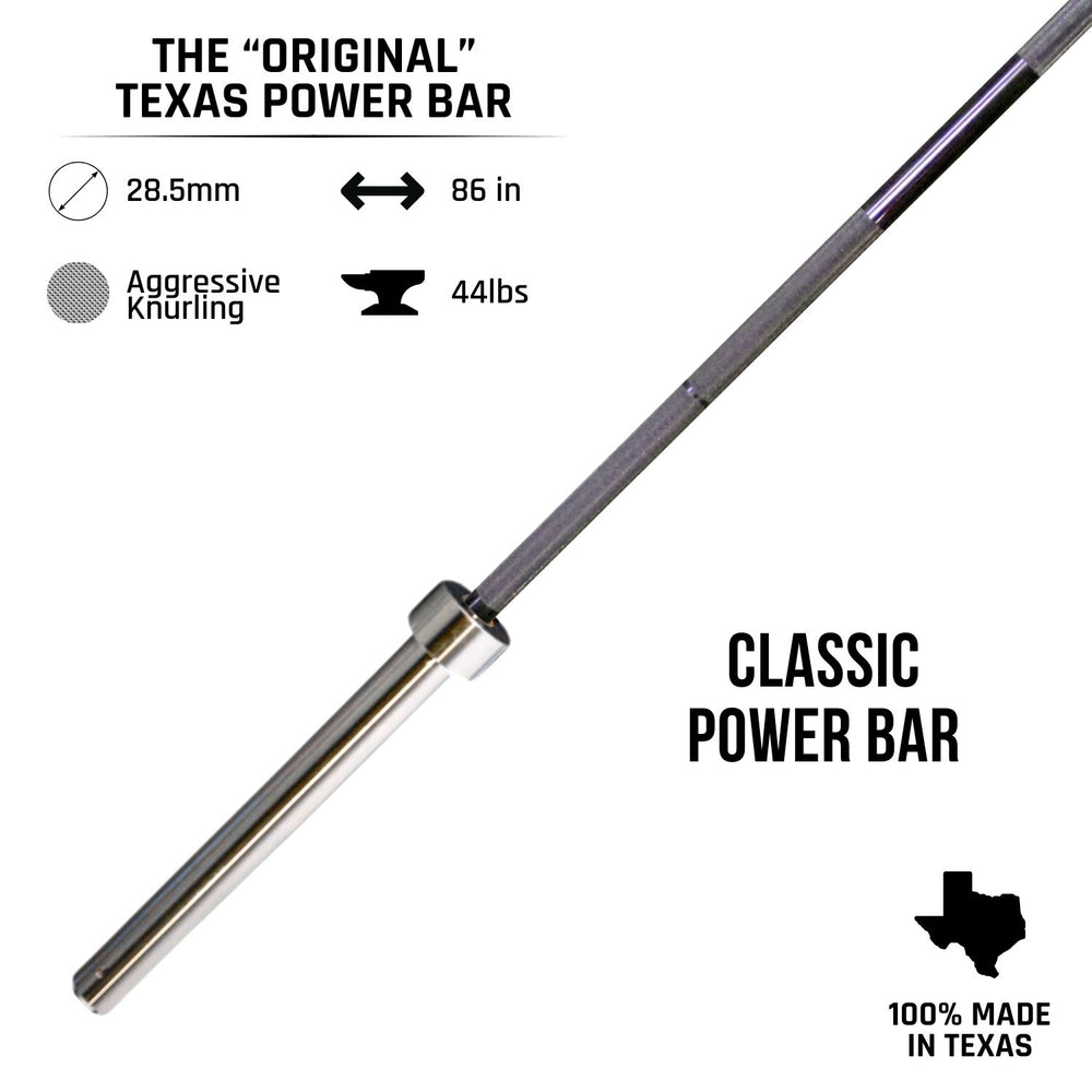 "Original" Texas Power Bar | Legendary Powerlifting Barbell Since 1980